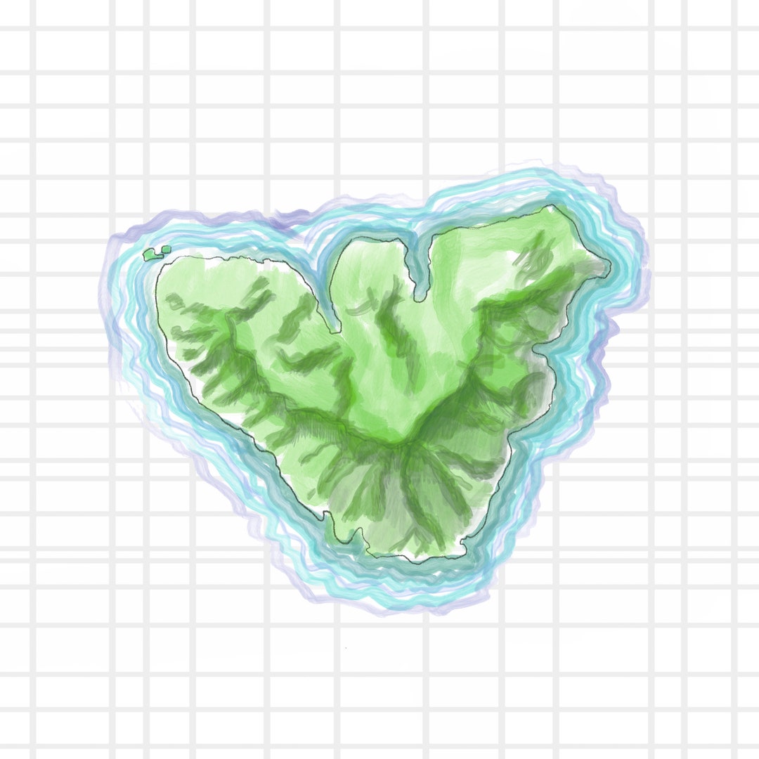 Moorea Island French Polynesia Digital Download Clip Art Instant ...