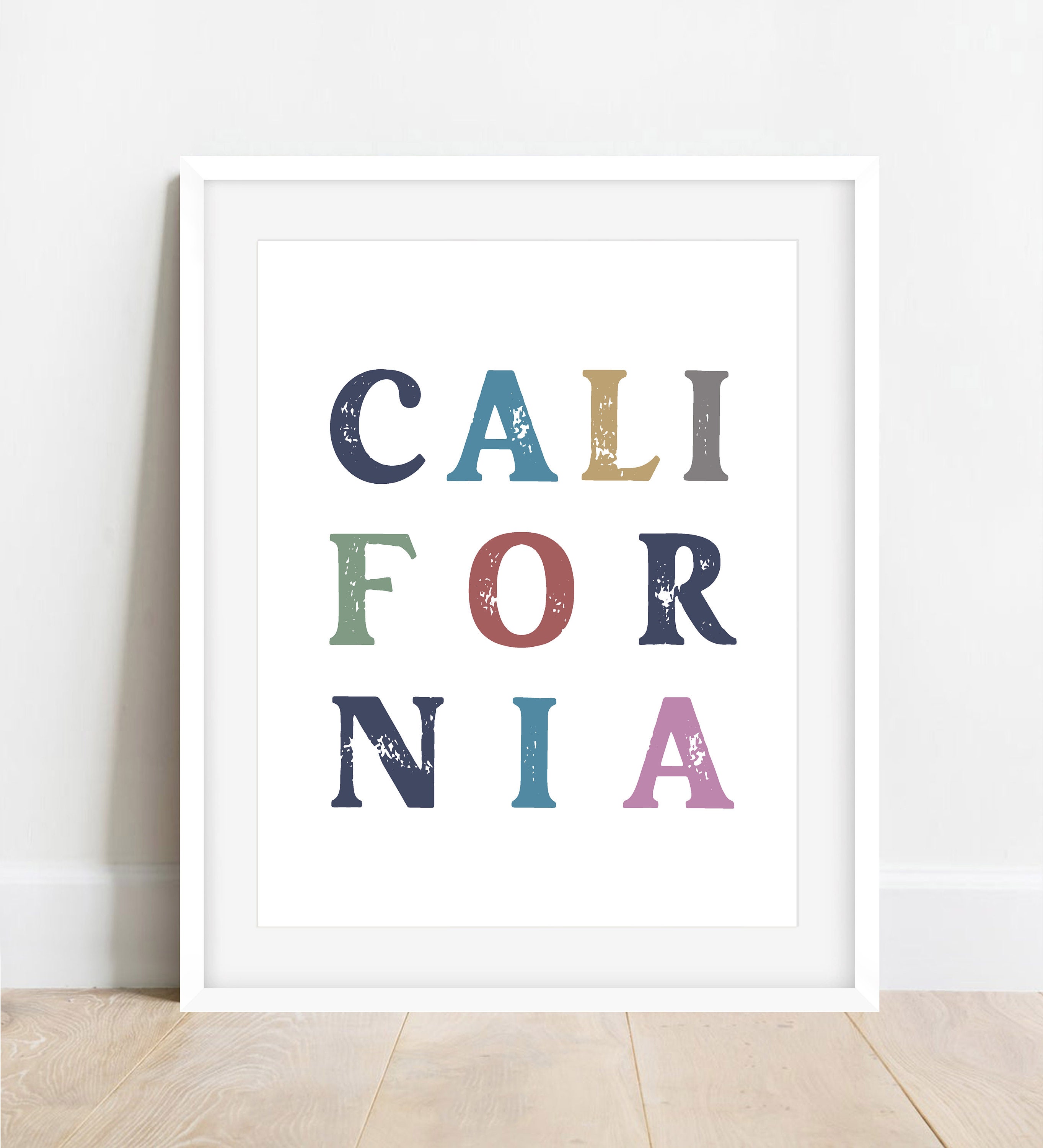 California Letters DIGITAL Wall Art Print Wall Decor PRINTABLE INSTANT ...