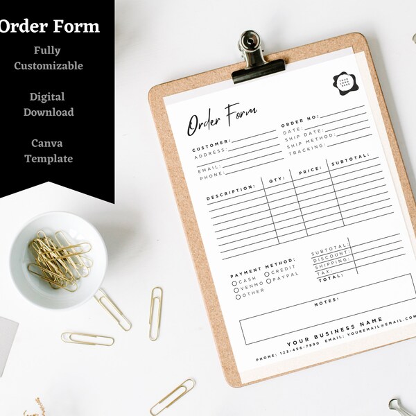 Bakery Order Form - Etsy