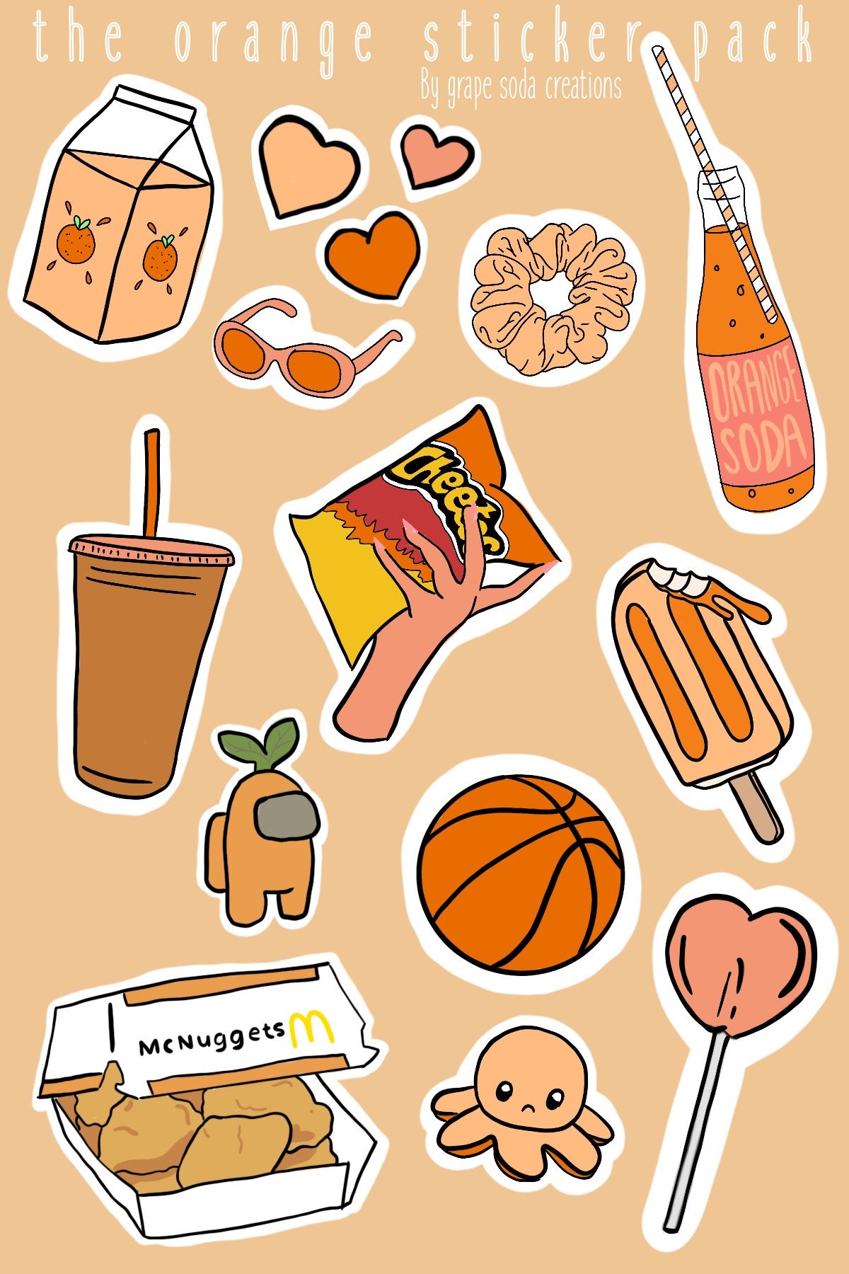 Individual Rainbow Aesthetic Sticker Pack Die Cut - Etsy Canada