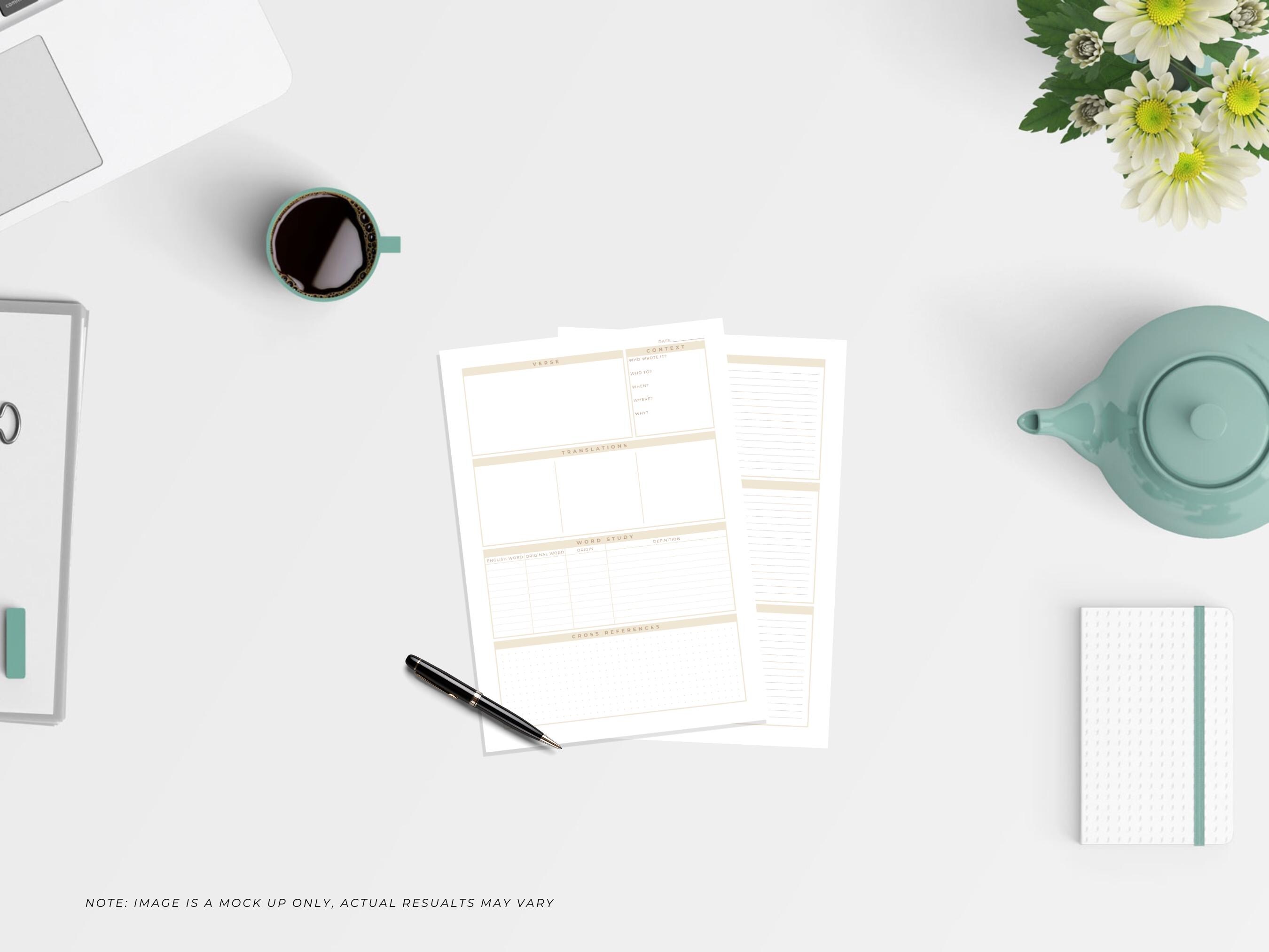 Printable Bible Verse Mapping Sheets: Scripture Study (digital PDF) - Etsy