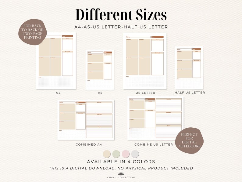 Boho Printable Bible Verse Mapping Sheets | Digital and Printable PDF ...