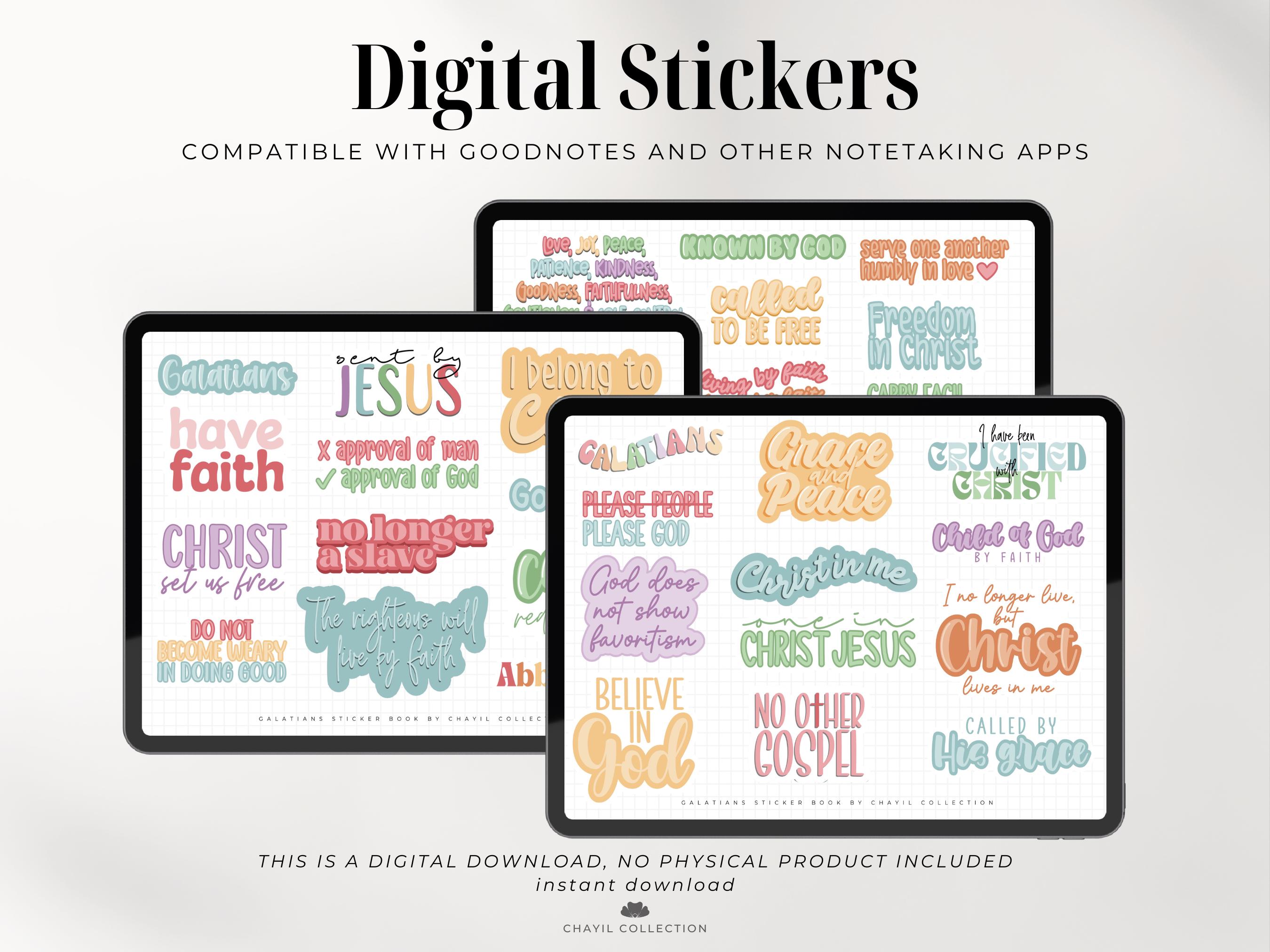 Galatians Stickers | Christian Digital and Printable Stickers ...
