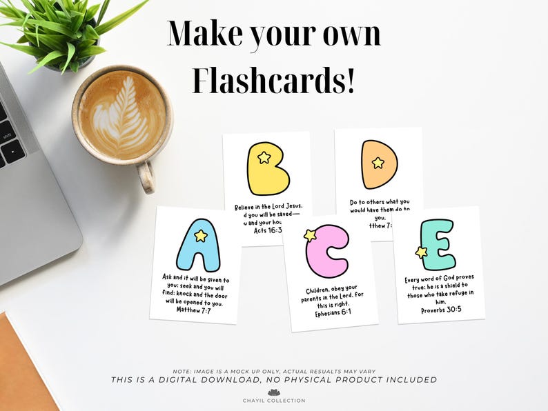 Printable Bible Memory Verse Poster and Flash Cards | Christian ...