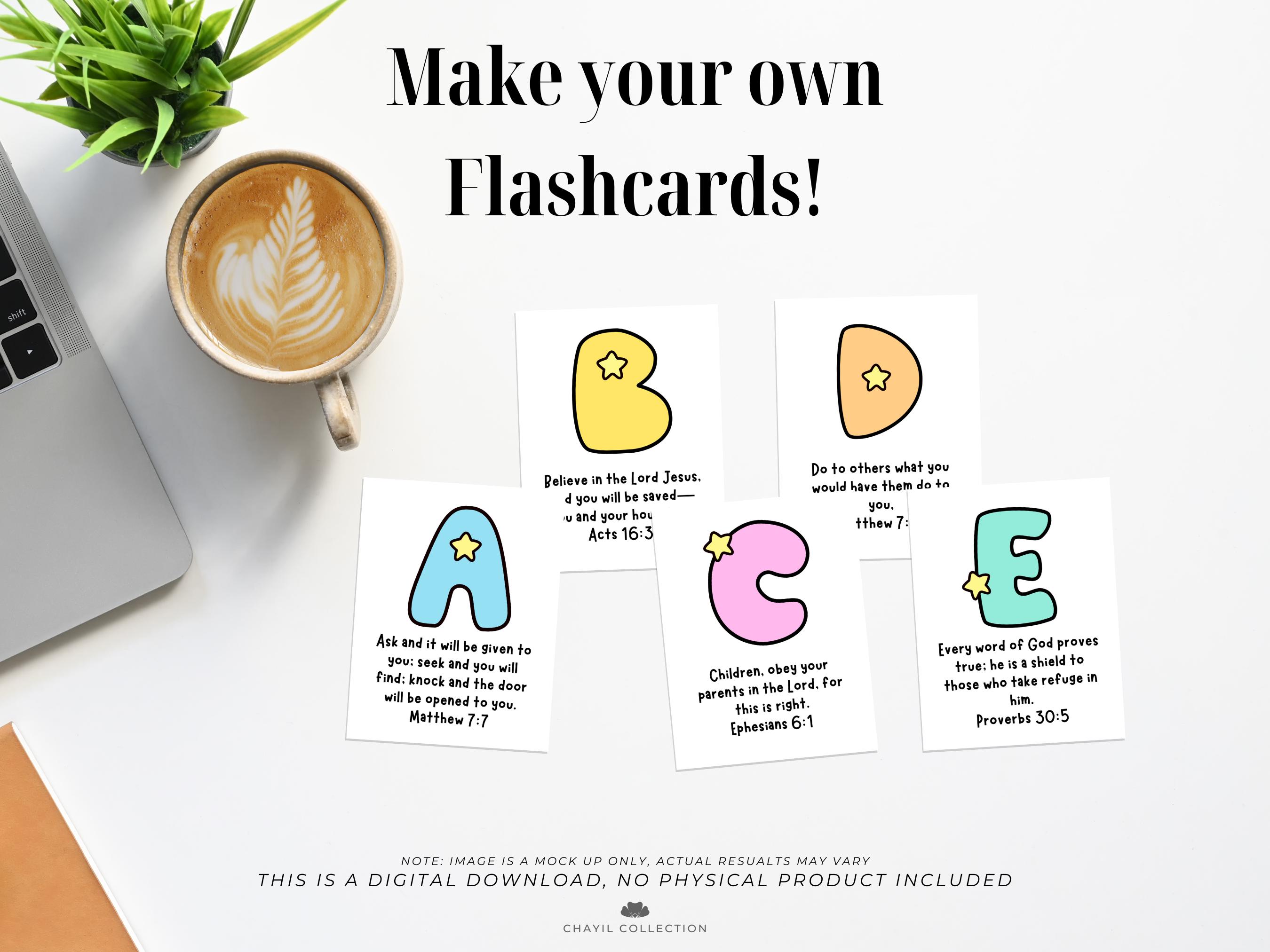 Printable Bible Memory Verse Poster and Flash Cards | Christian ...