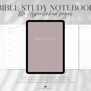 Bible Study Digital Notebook Devotional Journal Prayer Journal Quiet ...