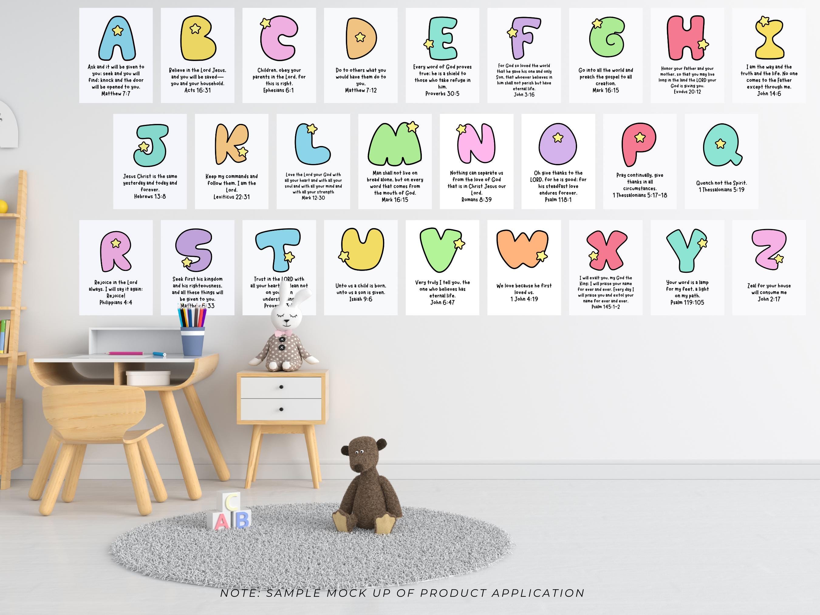 Printable Bible Memory Verse Poster and Flash Cards | Christian ...