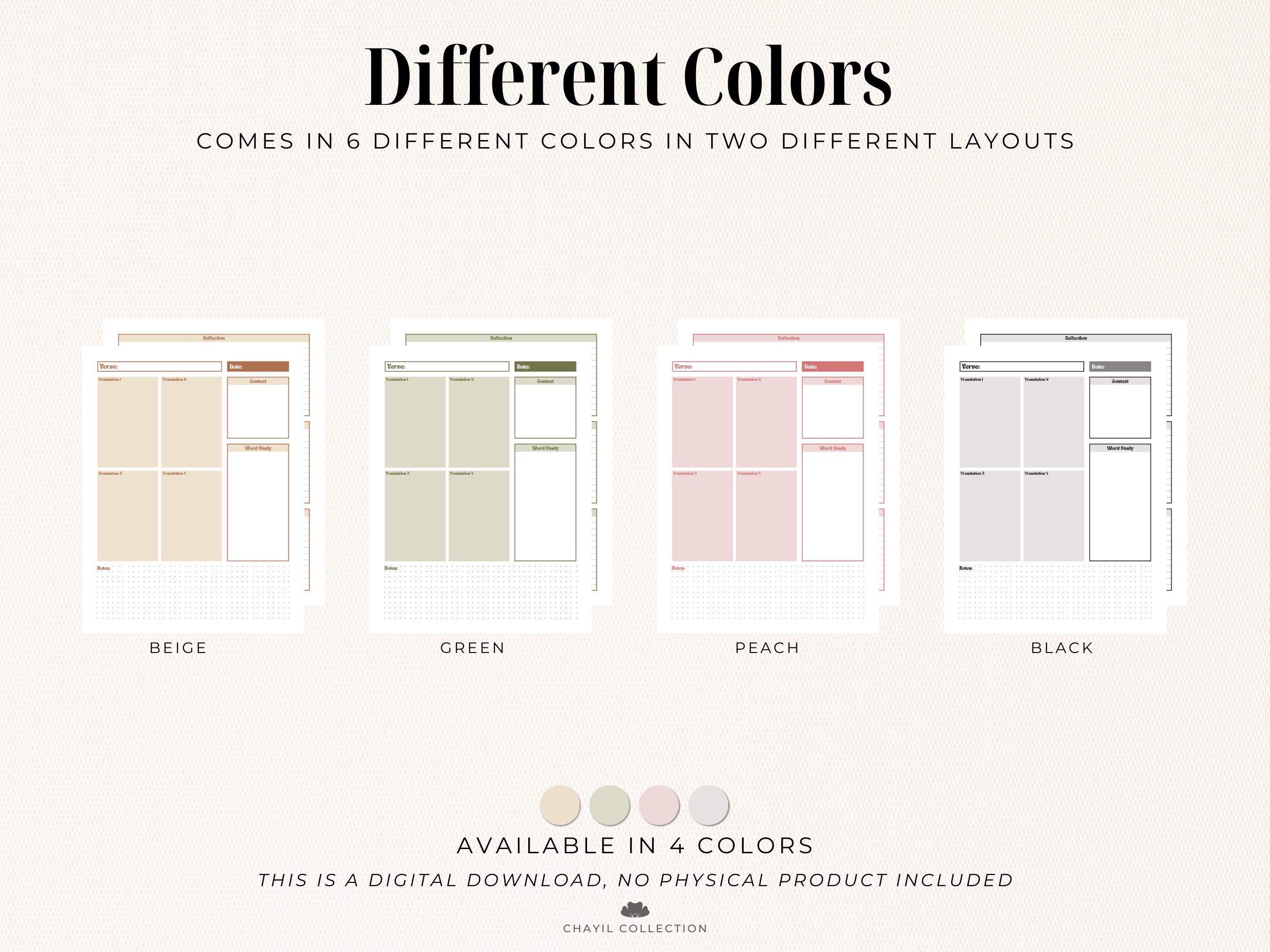 Boho Printable Bible Verse Mapping Sheets | Digital and Printable PDF ...