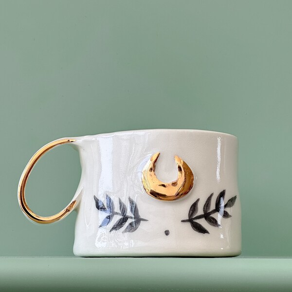 Ceramic Mug Moon - Etsy