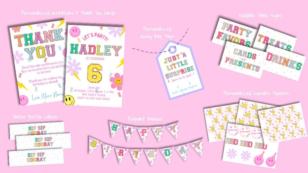 Stoney-clover Inspired Digital Birthday Bundle - Etsy