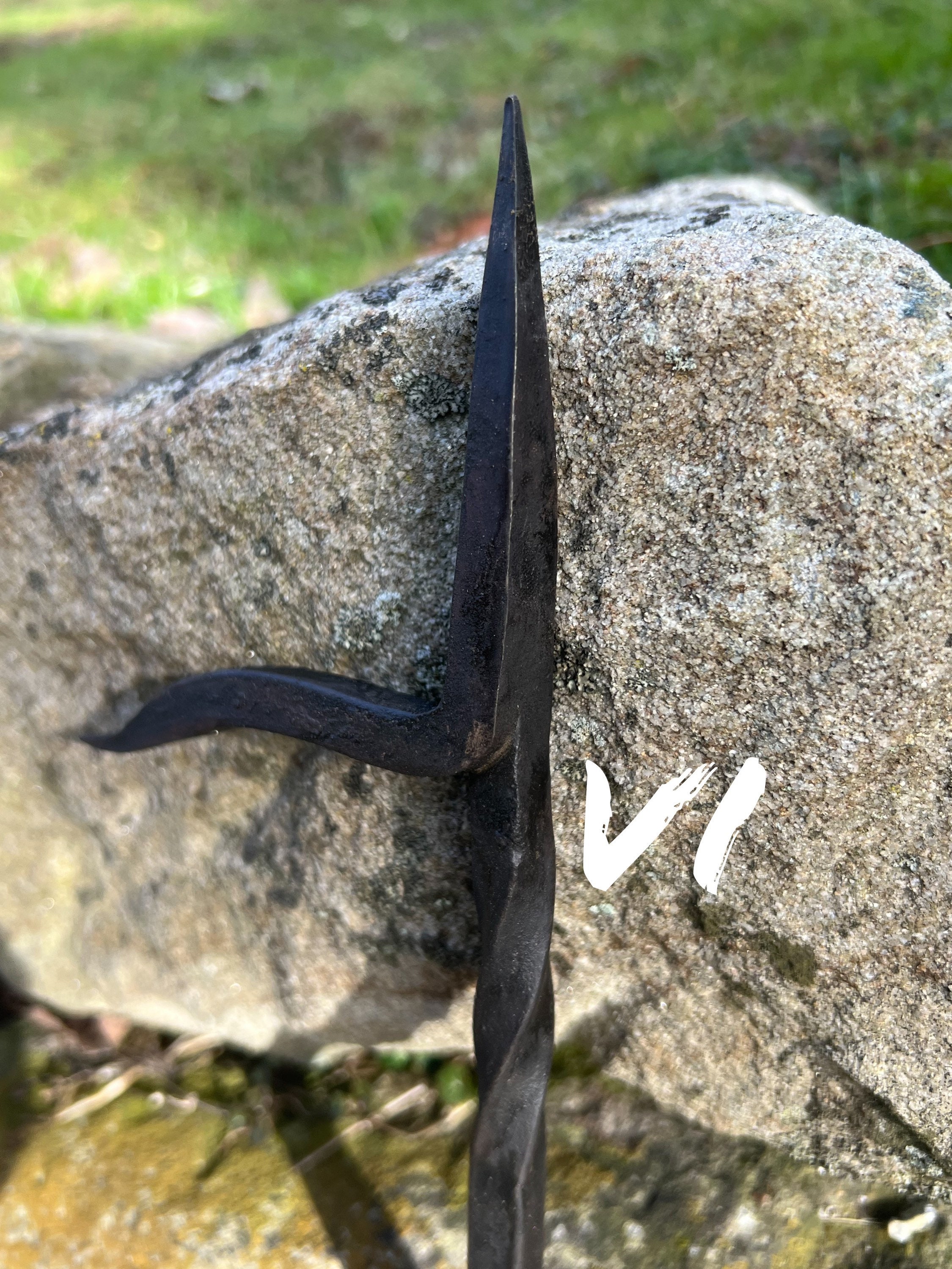 Hand Forged Fire Poker / Colonial Style / Forge Welded / Ornamental ...