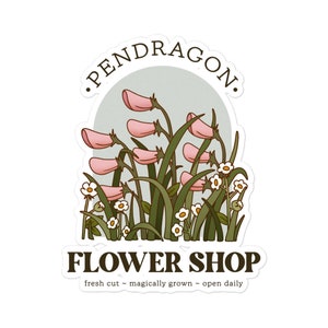 Pendragon Flower Shop - Howl's Moving Castle Inspired Sticker - Etsy