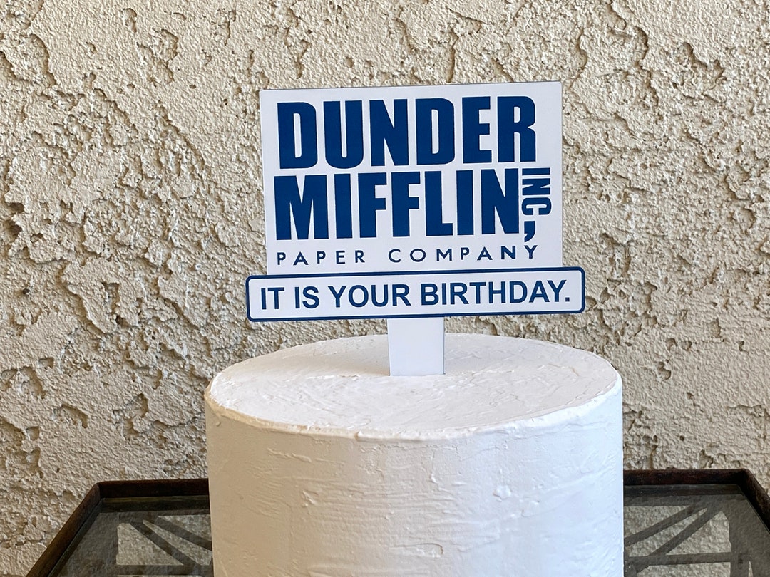 The Office Reusable Cake Topper - Etsy