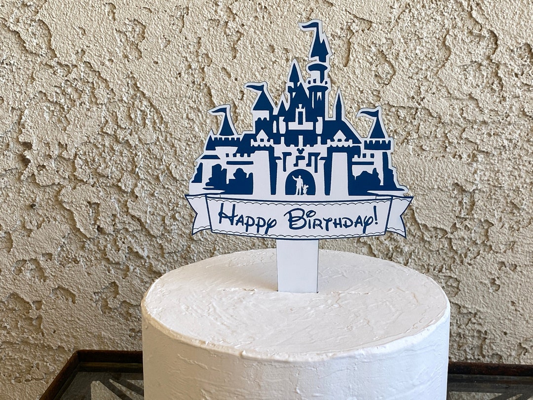 Disney Castle Reusable Cake Topper - Etsy