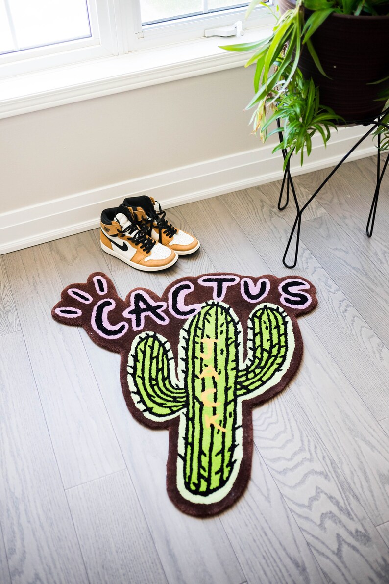 Cactus Jack Rug Hand-Tufted 100% Acrylic Travis Scott | Etsy