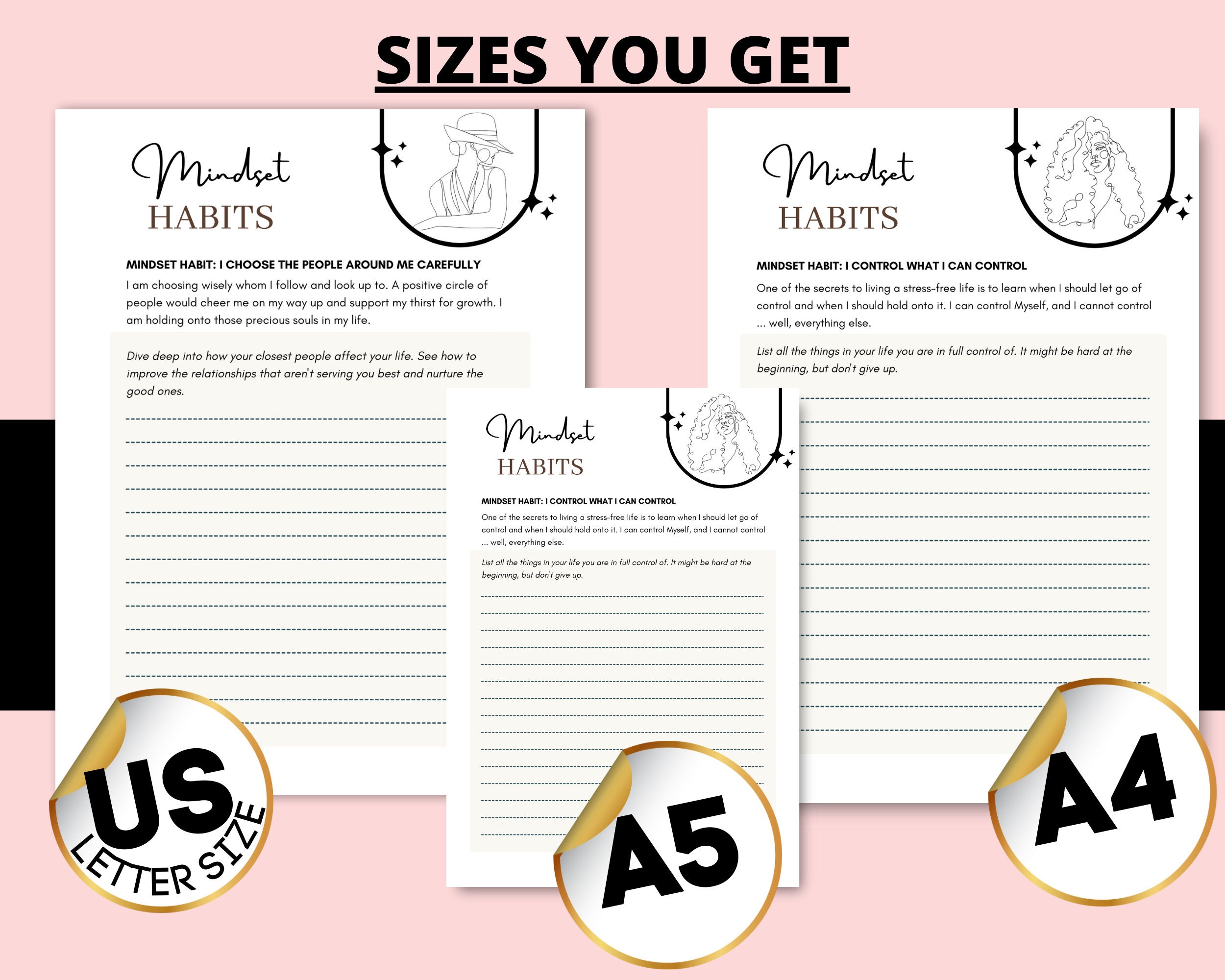 Guided Journal: Healthy Mindset Habits Printable Workbook - Etsy