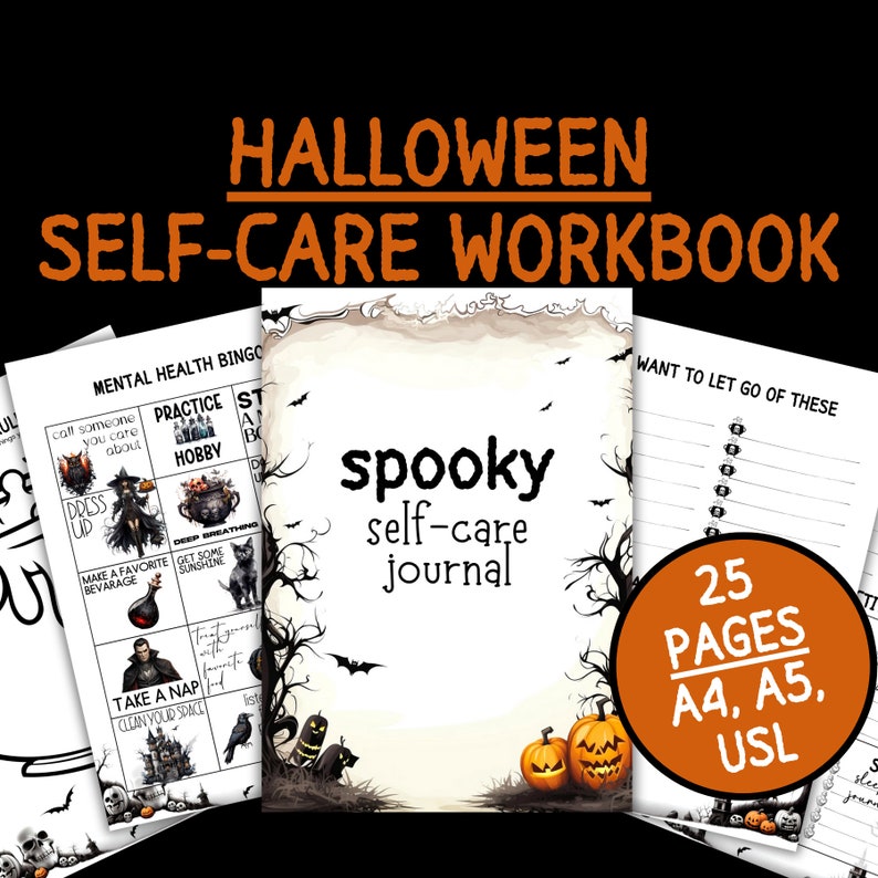 Halloween Self-care Workbook Printable With Spooky and Witchy Vibes ...
