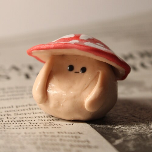Cottagecore Clay Mushroom Creatures Cute Creatures Made From - Etsy