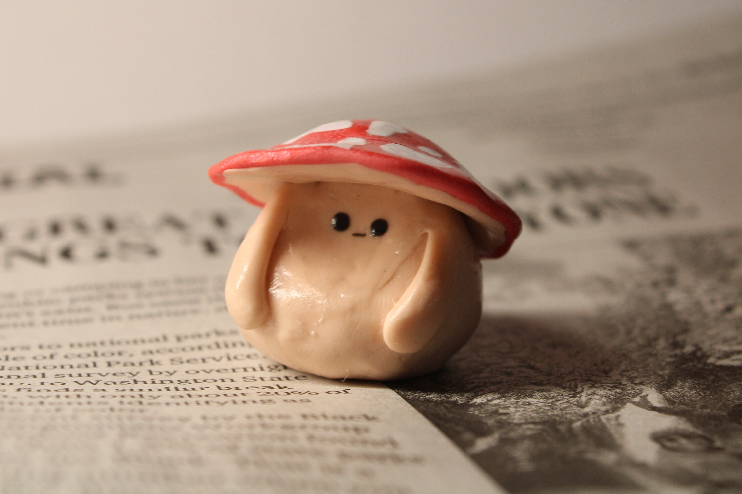 Cottagecore Clay Mushroom Creatures Cute Creatures Made From - Etsy