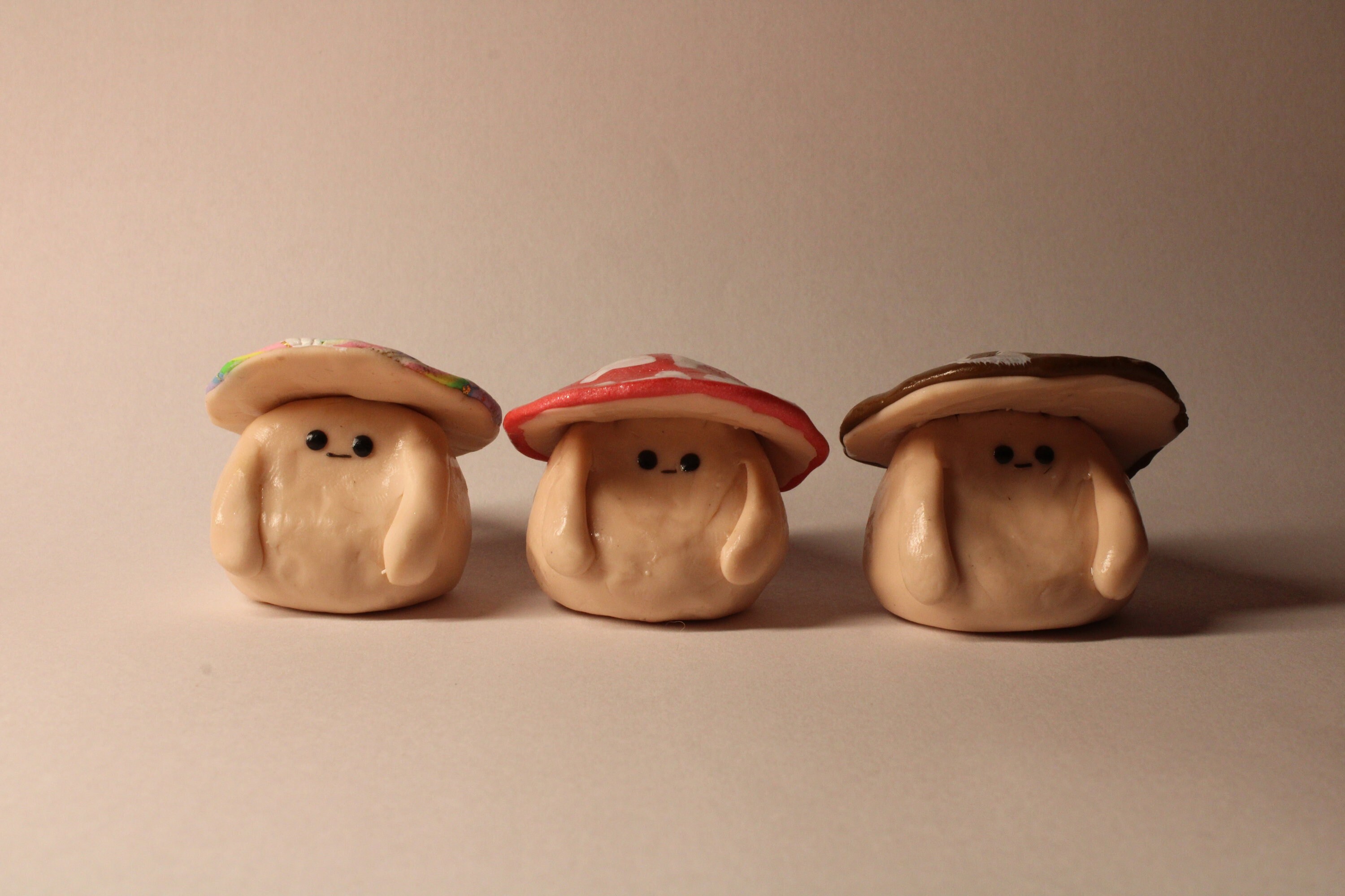 Cottagecore Clay Mushroom Creatures Cute Creatures Made From - Etsy