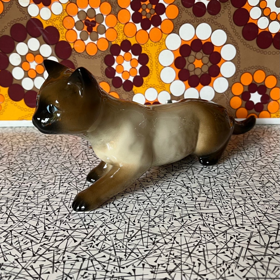 Vintage Trentham Pottery Siamese Cat - Etsy UK