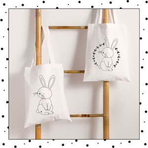 Plotterdatei Hase Kranz SVG Eps DXF PNG Vektor Laserdatei Niedlicher ...