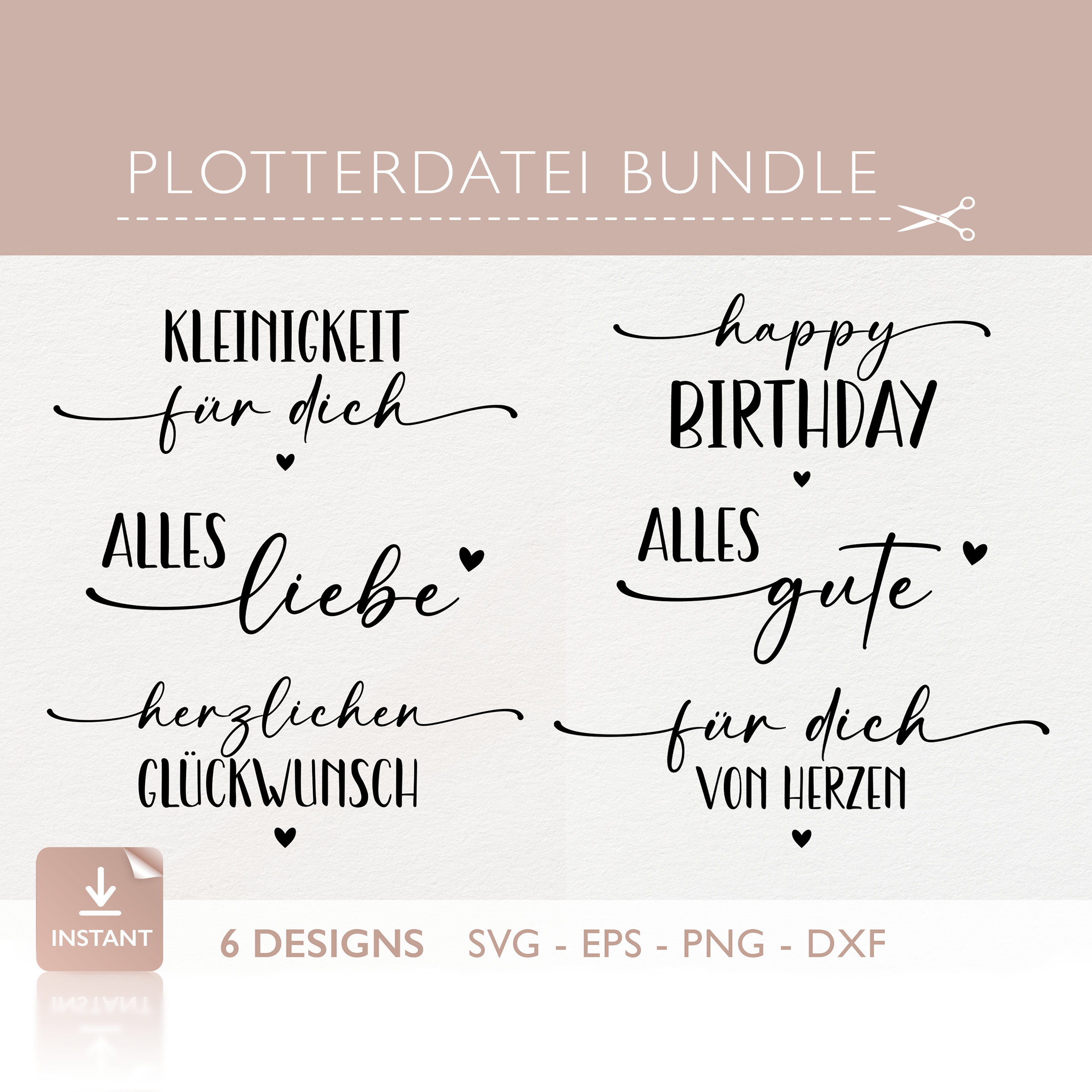 Plotterdatei Happy Birthday SVG Eps DXF PNG Vektor - Etsy.de