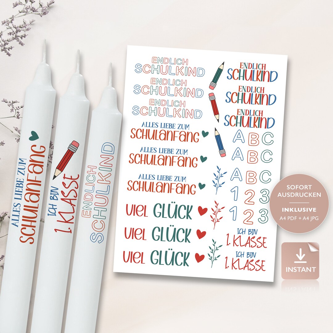 Candle Tattoos School Introduction PDF Template for Candles Water Slide ...