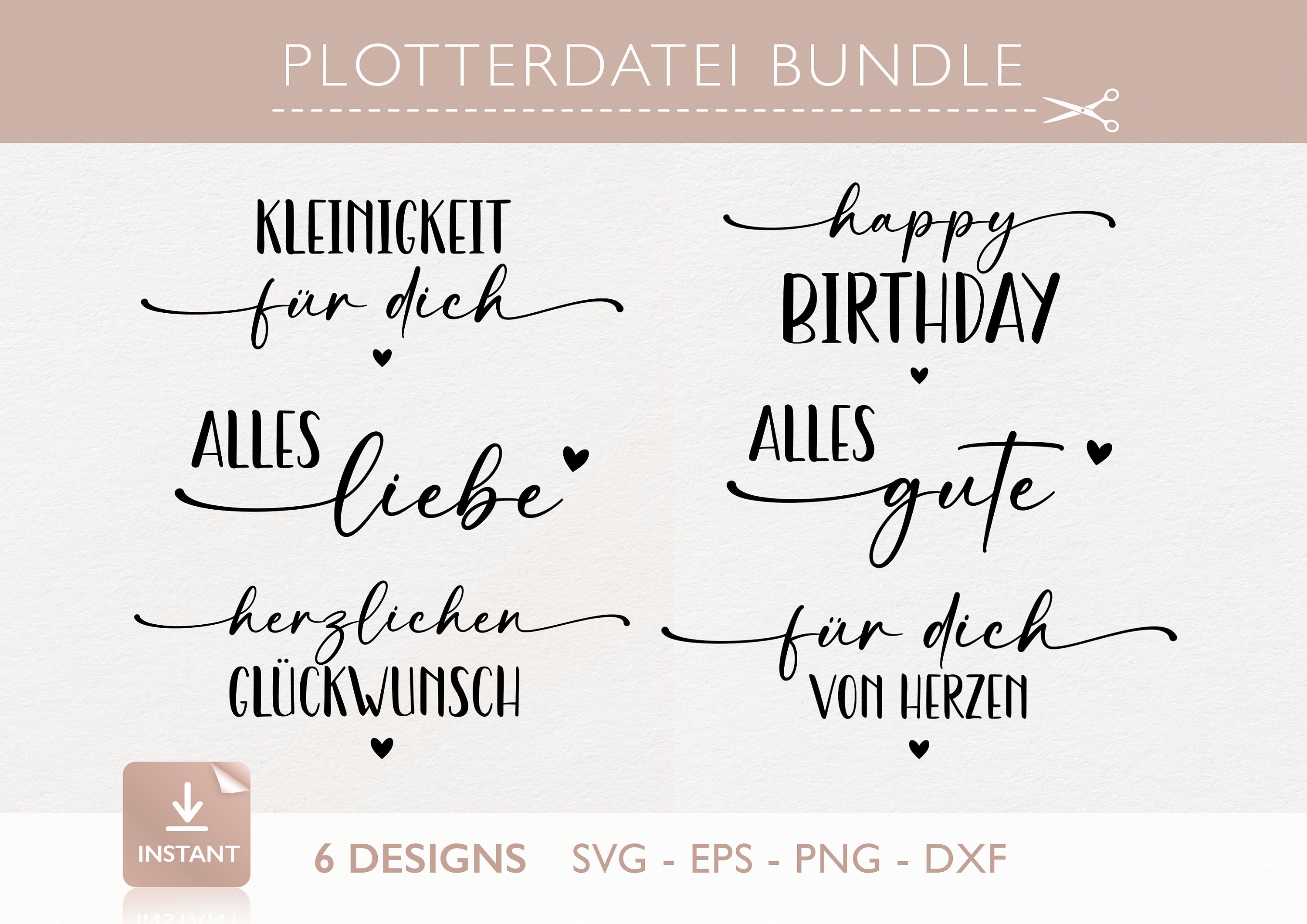 Plotterdatei Happy Birthday SVG Eps DXF PNG Vektor - Etsy.de