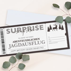 Personalized Voucher Hunting Ticket PDF Download Hunting Voucher ...