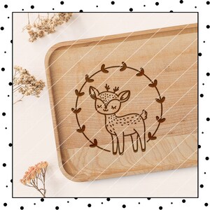 Plotterdatei Reh SVG Eps DXF PNG | Digistamp Reh Laserdatei Laser Gravur Lasergravur Plotter ...
