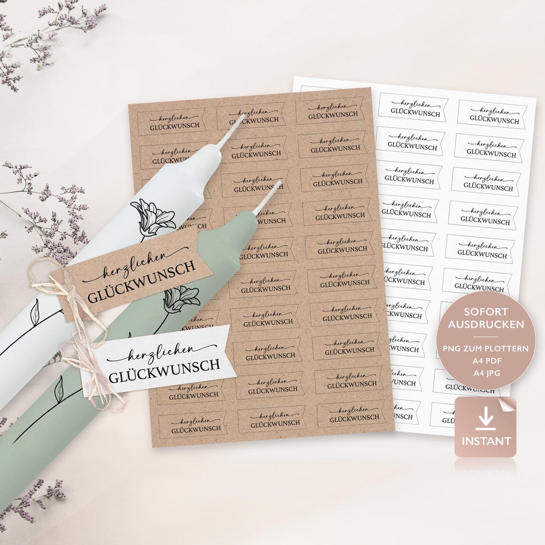 Print Template Congratulations Gift Tag PDF Template for Printing Gifts ...