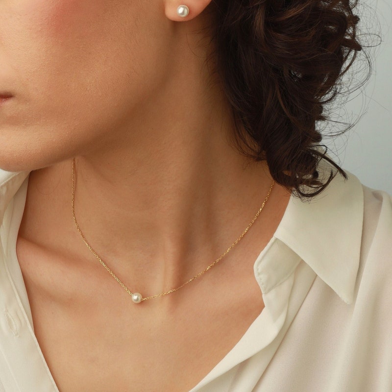 Dainty Pearl Jewelry - Etsy