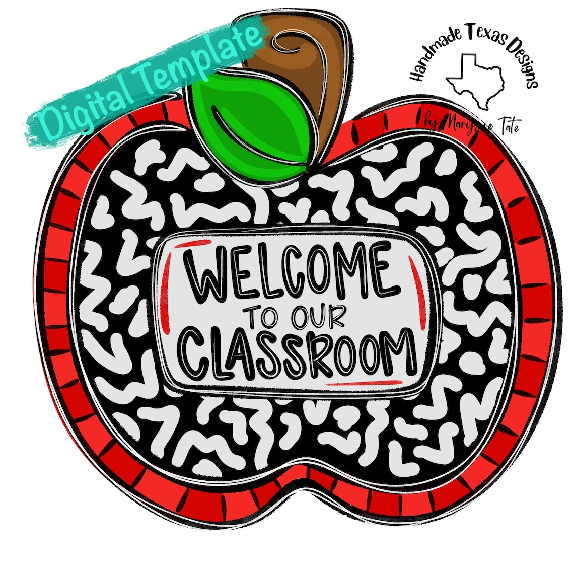 Door Hanger Template, Teacher Door Hanger Template, Classroom Door ...