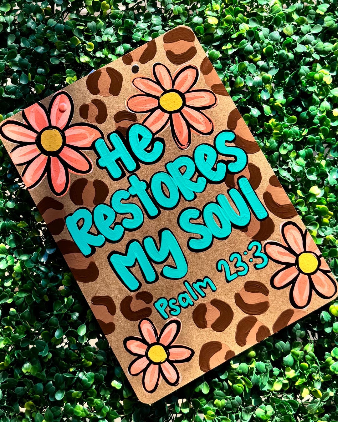 Hand Painted Floral Clipboard, Christian Bible Study Gift - Etsy