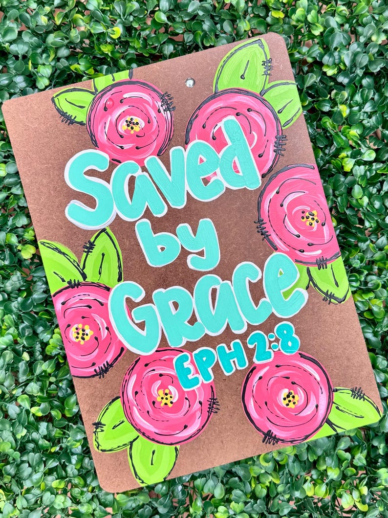 Bible Study Supplies, Bible Journaling Supplies, Hand Painted Clipboard ...