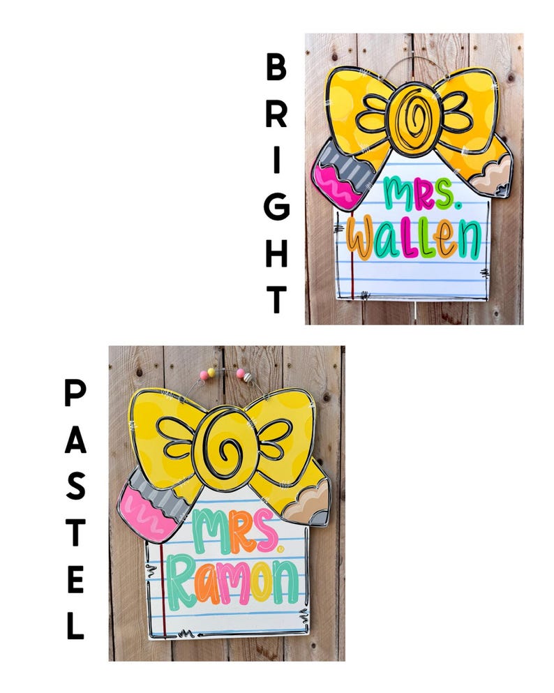 Teacher Door Hanger, Classroom Door Hanger, Back to School, Retro Door ...