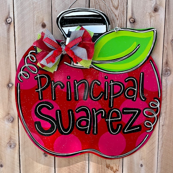 Apple Door Hanger - Etsy