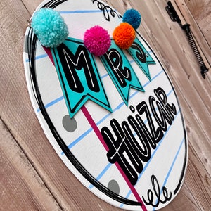 Teacher Door Hanger, Classroom Door Hanger, Back to School, Classic ...