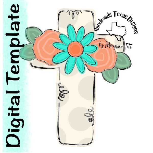 Spring Door Hanger Template - Etsy
