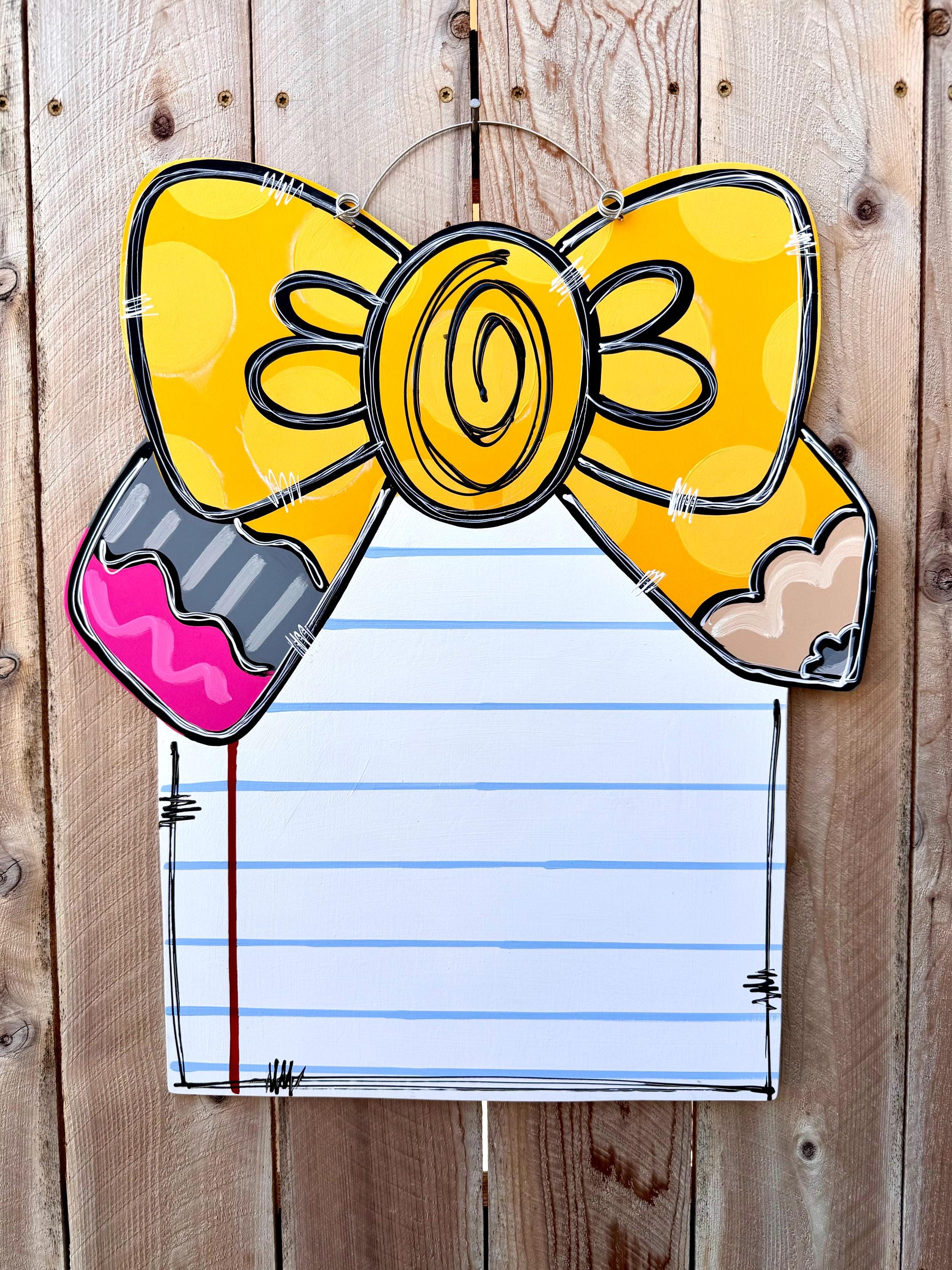 Teacher Door Hanger, Classroom Door Hanger, Back to School, Retro Door ...