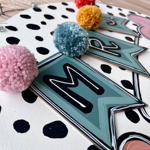 Teacher Door Hanger, Classroom Door Hanger, Back to School, Retro Door ...