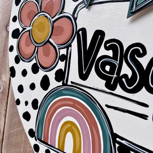 Teacher Door Hanger, Classroom Door Hanger, Back to School, Retro Door ...