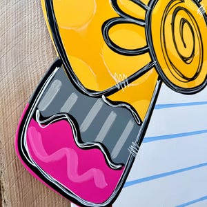 Teacher Door Hanger, Classroom Door Hanger, Back to School, Retro Door ...