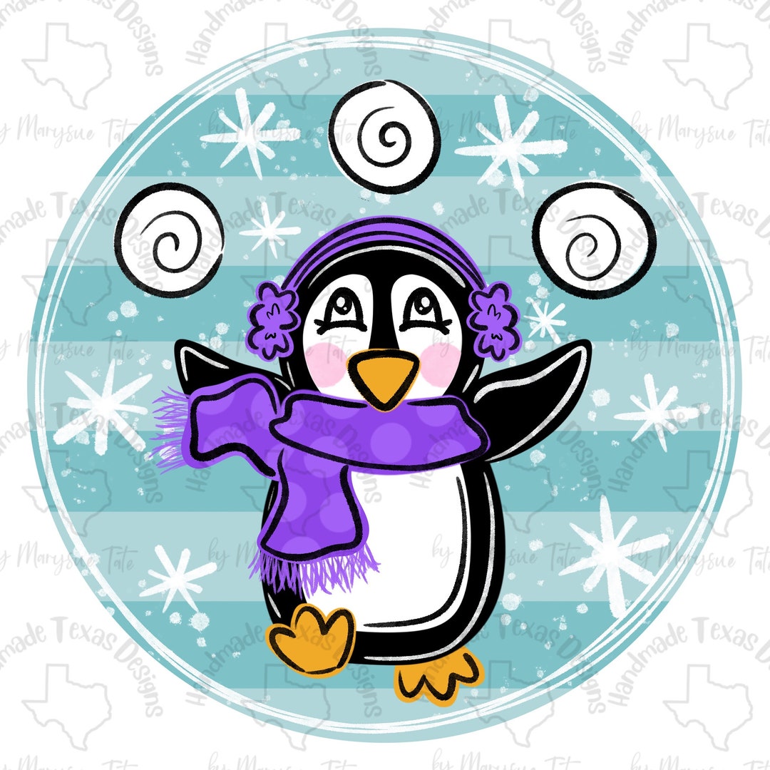 Door Hanger Template, Penguin Door Hanger Template, Winter Door Hanger ...