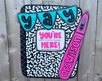 Personalized Teacher Door Hanger Back to School Gift - Etsy