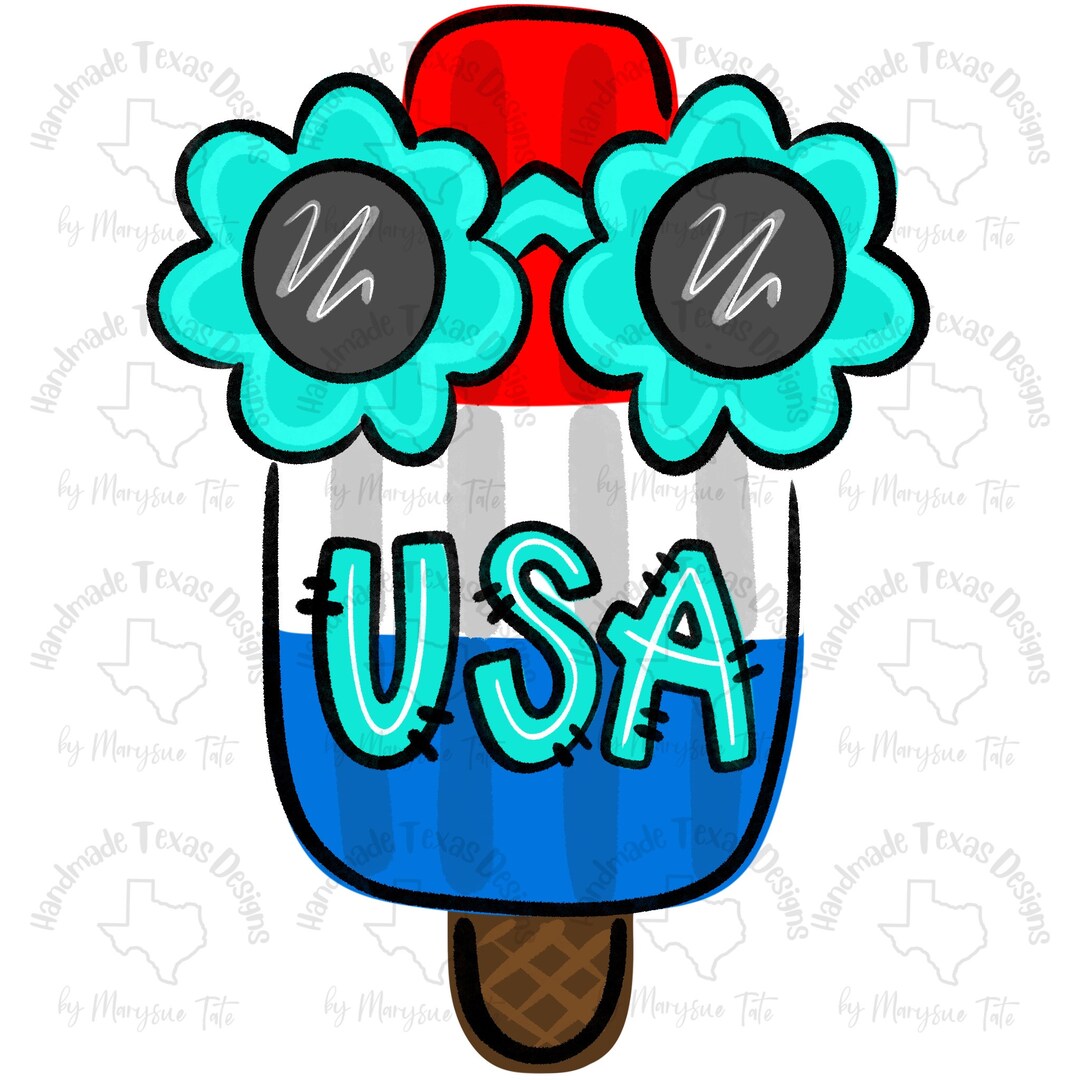 Door Hanger Template, Patriotic Bomb Pop Door Hanger Template, USA Door ...