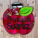 Teacher Door Hanger, Classroom Door Hanger, Back to School, Apple Door ...