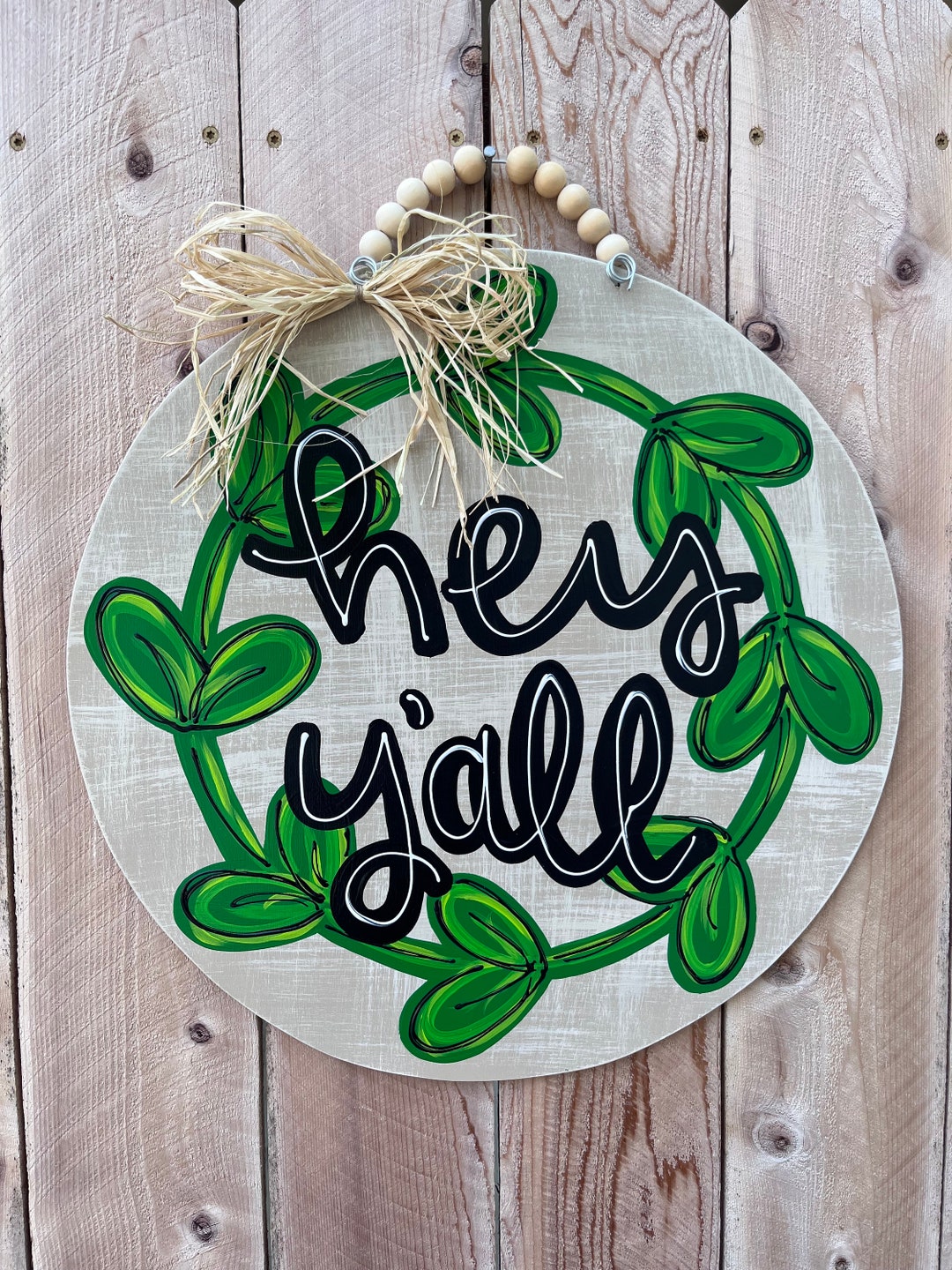 Everyday Door Hanger, Year Round Door Hanger, Hey Y’all Door Hanger ...