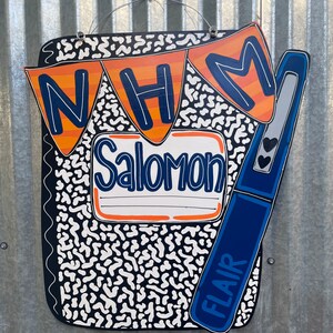 Teacher Door Hanger, Classroom Door Hanger, Back to School, Retro Door ...